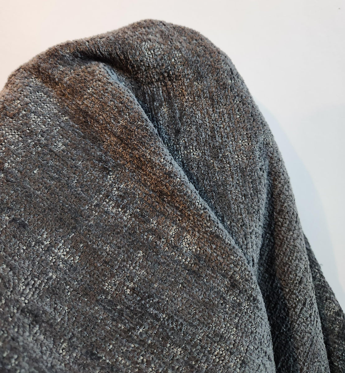 Premium Turkish Chenille Fabric in Steel Color (55 inch width) – Veganlthr